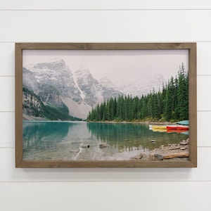 Glacier National Park Lake - Framed Nature Photography - Etsy