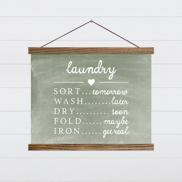 Framed Word Wall Art Laundry - Etsy