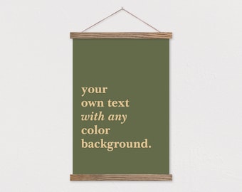 Custom Text Canvas - Etsy