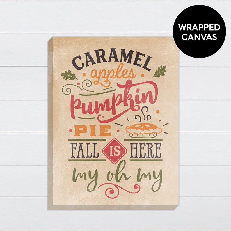 Fall is Here Sign Farmhouse Fall Decoration Fall Word Art - Etsy