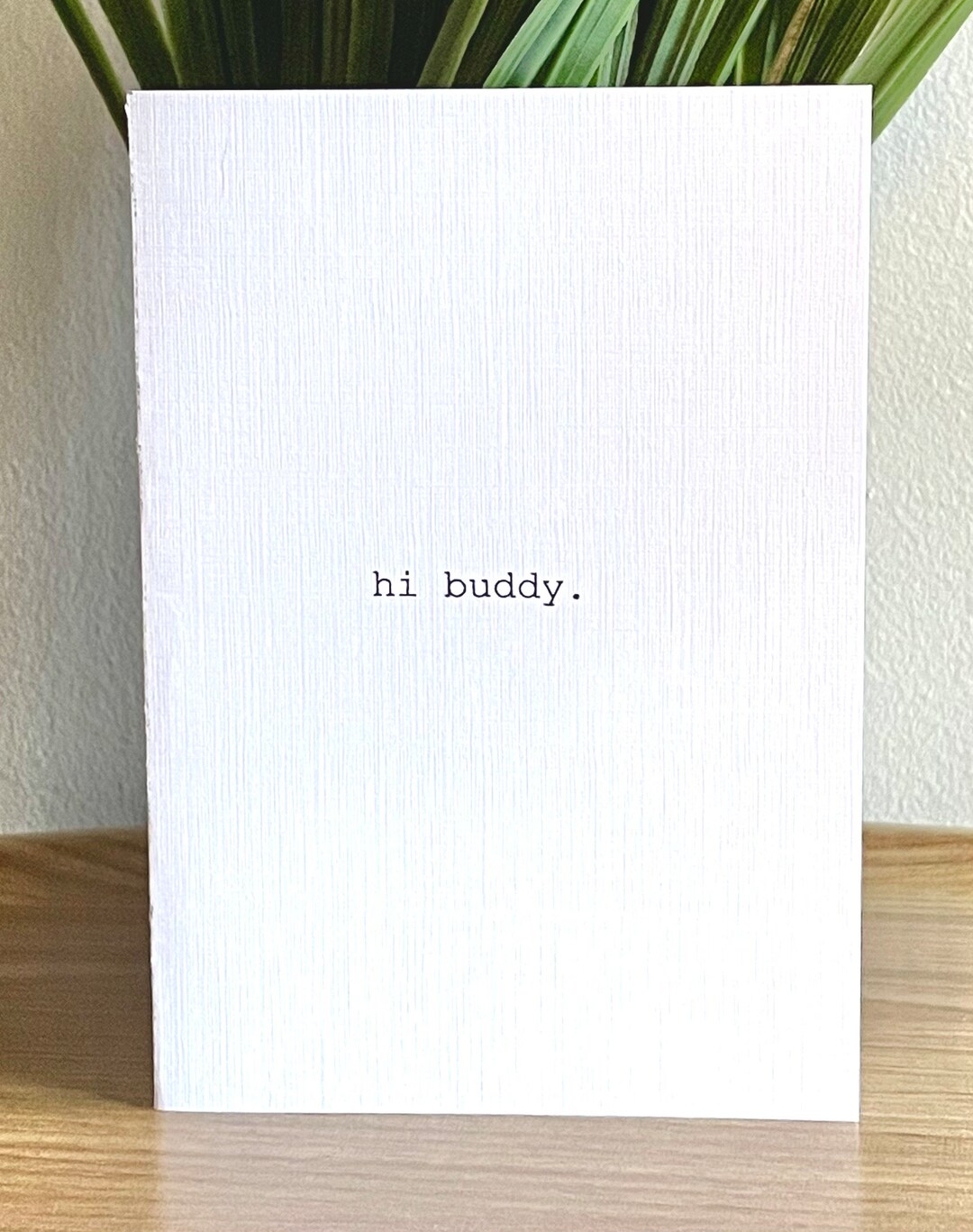 Thank You Card Hi Buddy You're the Best Simple Thank You Card - Etsy