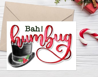 Bah Humbug Printable | Etsy
