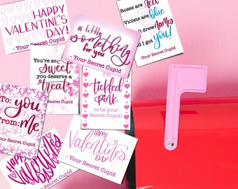NEW! PRINTABLE Secret Pal Gift Tags | Valentine Theme | Set of 8 | 2 ...