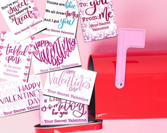 NEW! PRINTABLE Secret Pal Gift Tags | Valentine Theme | Set of 8 | 2 ...