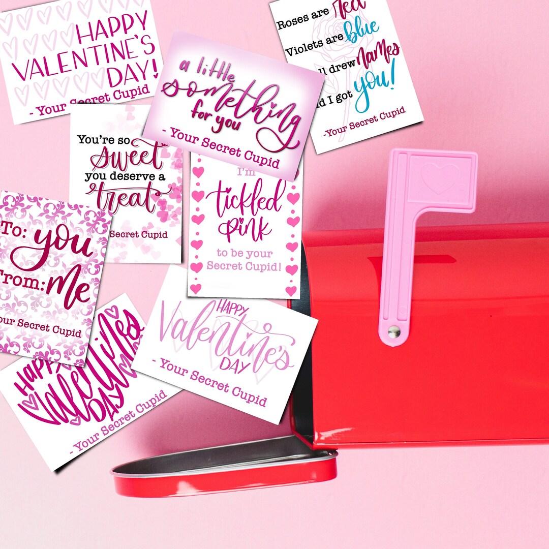 NEW! PRINTABLE Secret Cupid Gift Tags | Valentine Theme | Set of 8 | 2 ...