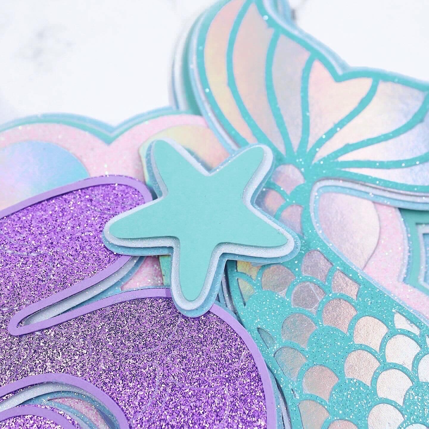 Pastel Mermaid Underwater Birthday Cake Topper - Etsy