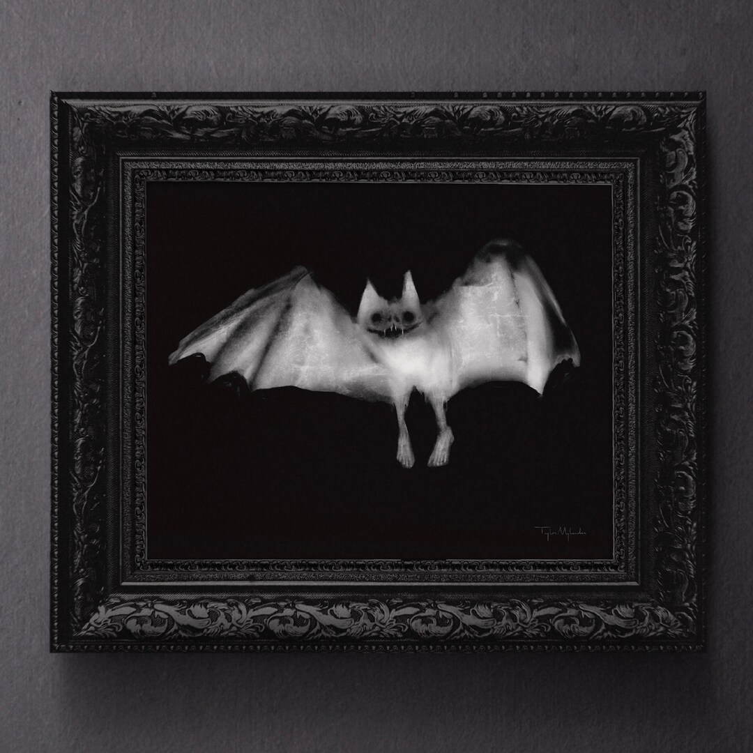 Ghost of a Bat Art Print Dark Surreal Home Decor Spooky - Etsy