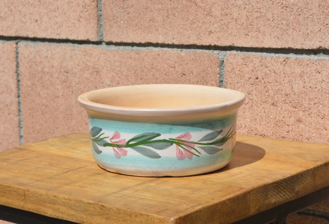 Vintage Lee Pottery Small Round Ceramic Planter Hand | Etsy