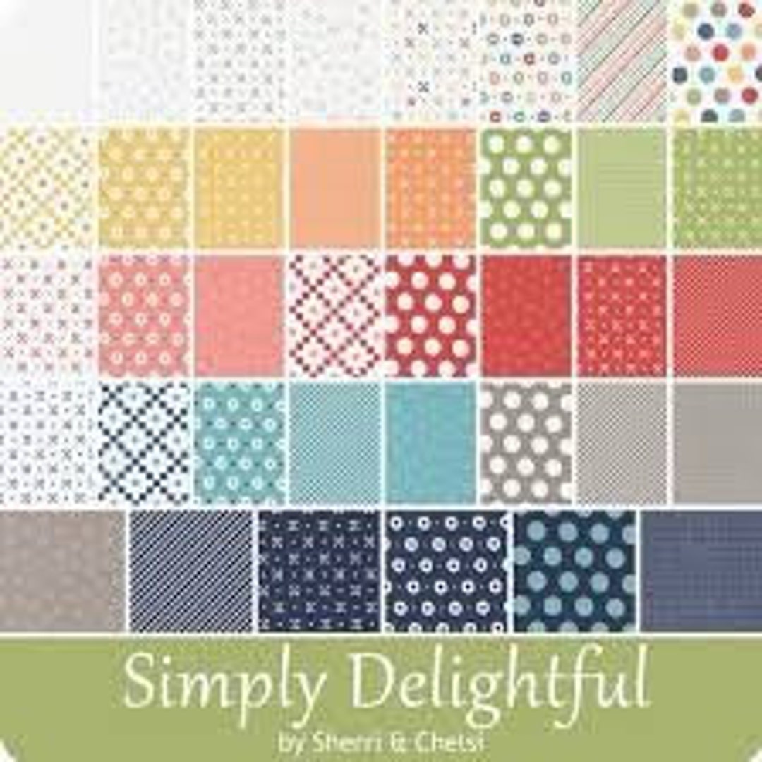 Simply Delightful Charm Pack by Sherri and Chelsi for Moda Fabrics - Etsy