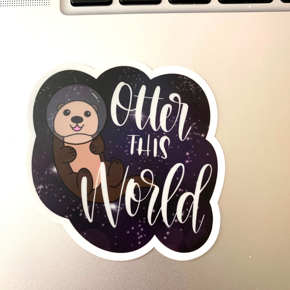 Otter This World Otter Sticker - Etsy