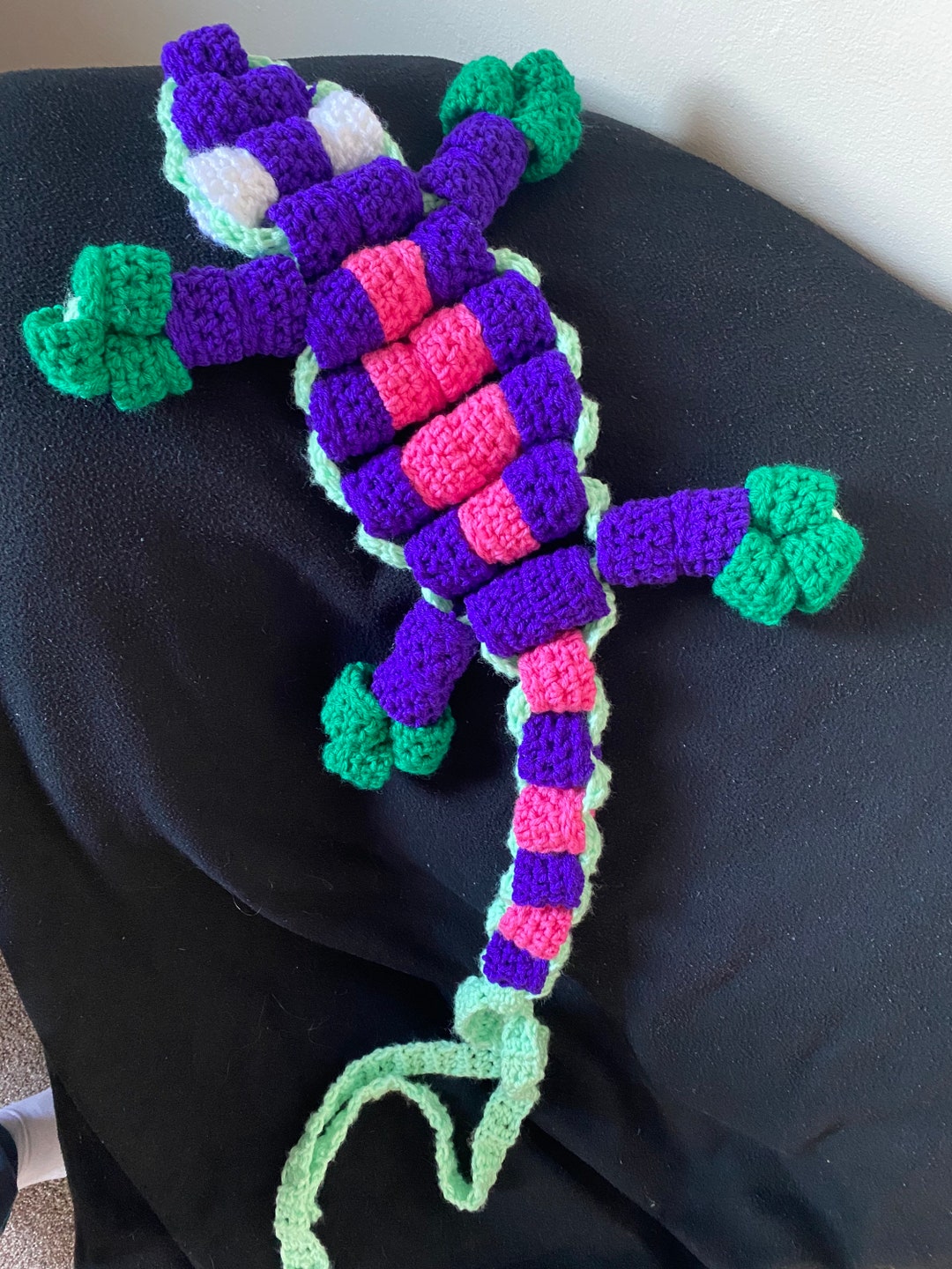 Giant Crochet Bead Lizard - Etsy