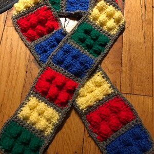 Building Block Scarf. Child and Adult Sizes Available - Etsy