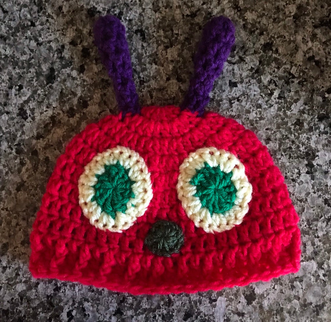 The Very Hungry Caterpillar Hat Size Newborn or 6-12 Months | Etsy