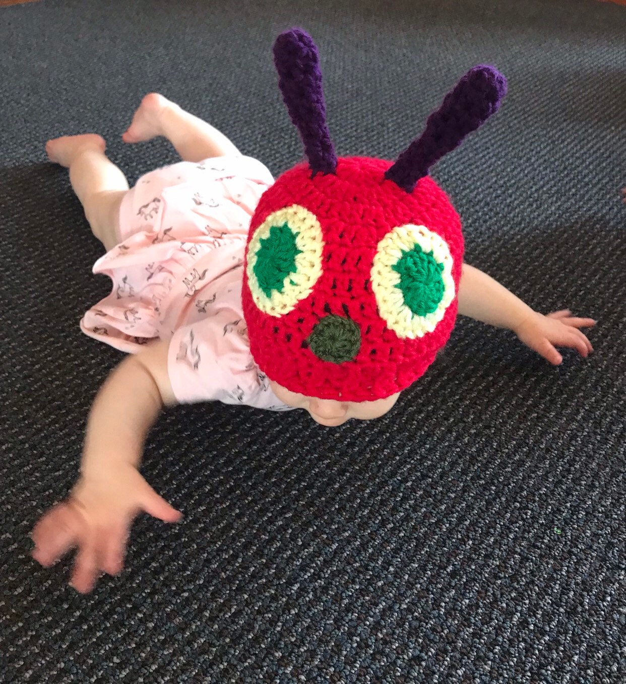 The Very Hungry Caterpillar Hat Size Newborn or 6-12 Months - Etsy UK
