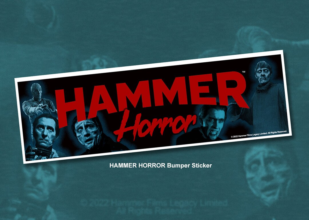 HAMMER™ HORROR Bumper Sticker - Etsy