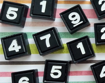 White Plastic Numbers - Etsy