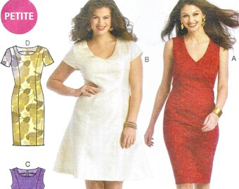 V Neck a Line Dress Pattern - Etsy