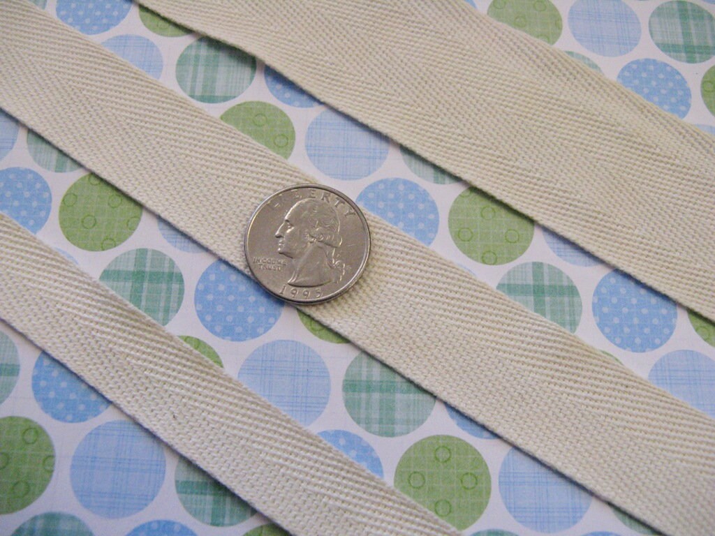 Natural Soft Cotton Woven Ribbon Cut to Length 1-3-5 Yards - Etsy