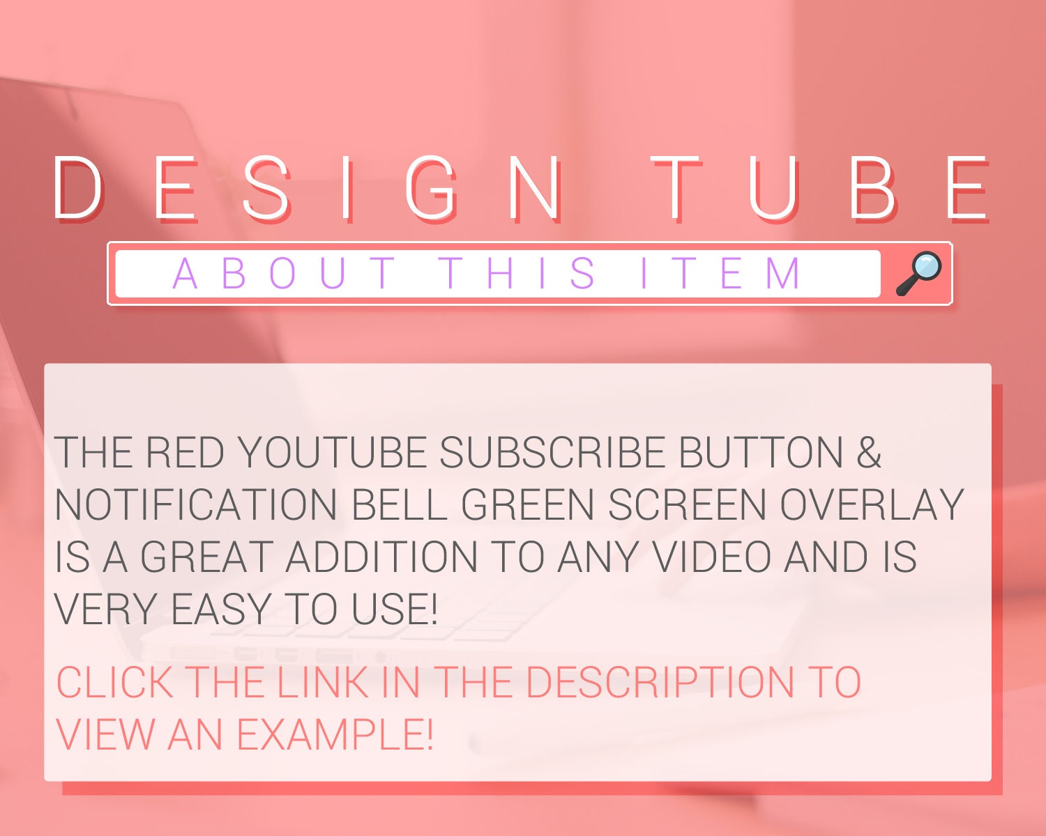 Animated Red Youtube Subscribe Button Green Screen Green - Etsy