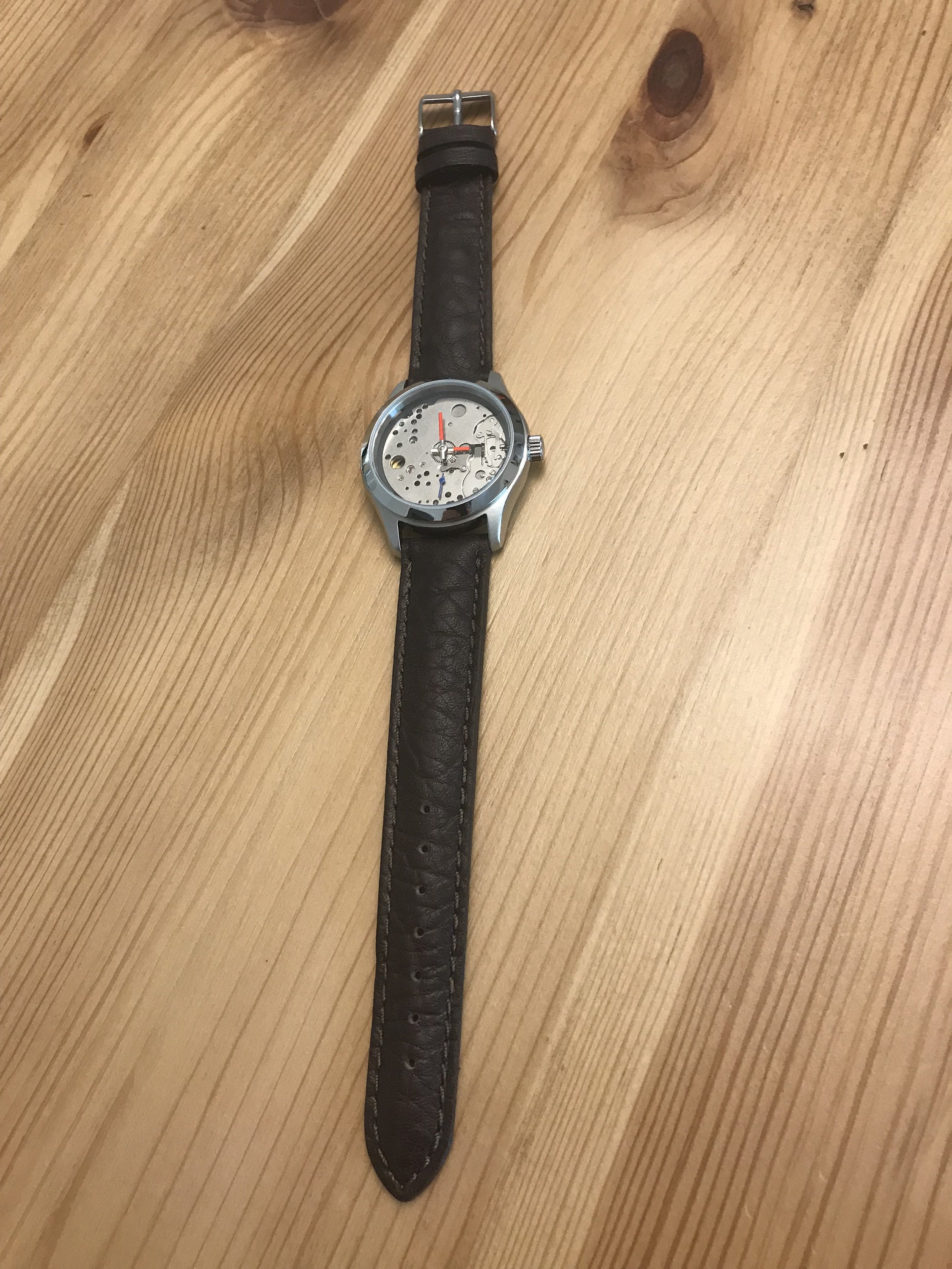 Glass Small: A Custom Open-face Watch. Stainless Steel W/ Screw-down ...