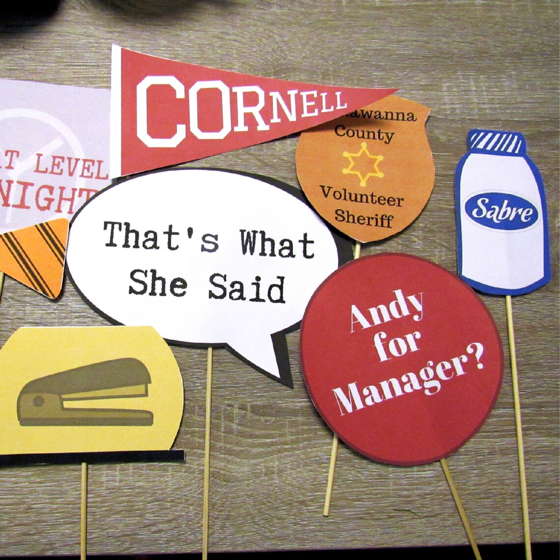 The Office Photo Props Digital Download Photobooth - Etsy