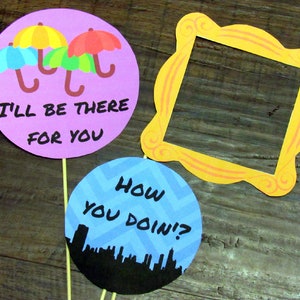 Friends TV Show - Photo Props - Digital Download - Friends Party Theme ...