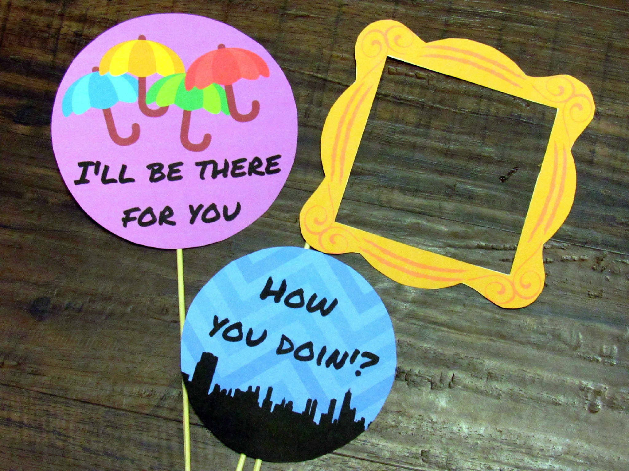 Friends TV Show - Photo Props - Digital Download - Friends Party Theme ...