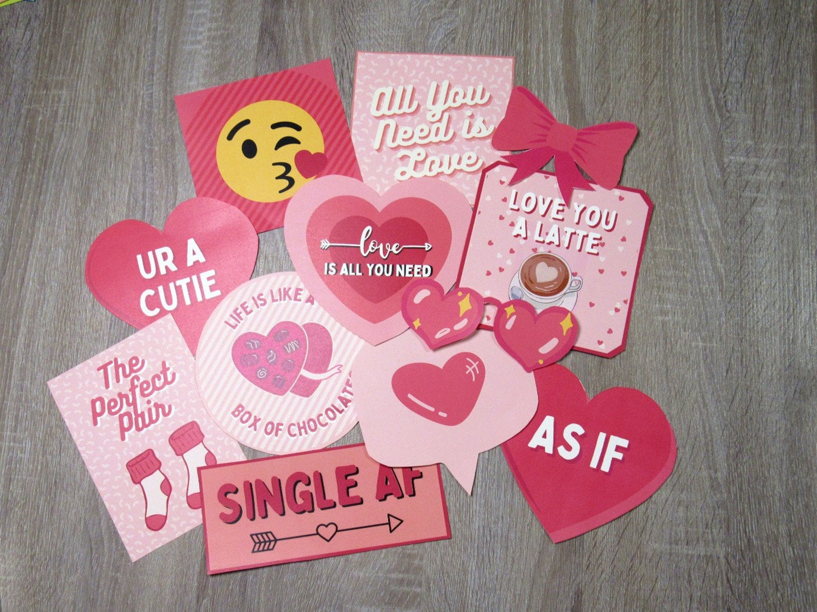 Love Themed Party Photo Props for Photobooth Printable Photo Props for ...