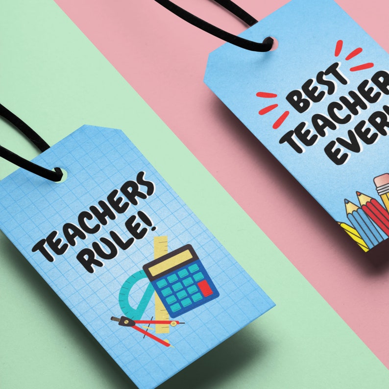 Gift Tags for Teachers, Teacher Gift Tags, Teacher Gift Tag End of Year ...