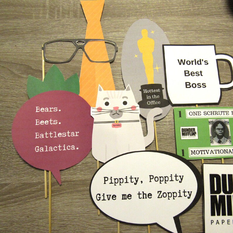 The Office - Photo Props - Digital Download - Photobooth Props, Photo ...