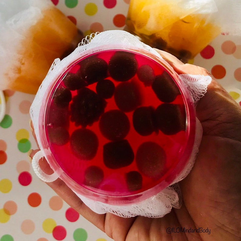 Boba Soap With Pumice boba Pearls and Attached - Etsy