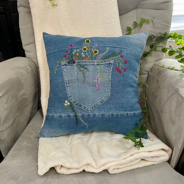 Jean Pillow - Etsy