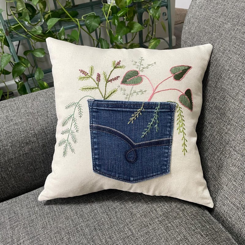 Jean Pillow - Etsy