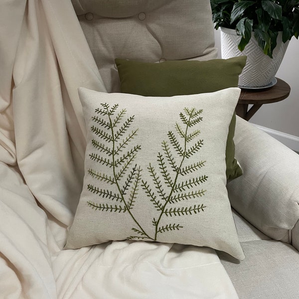 Fern Pillow - Etsy