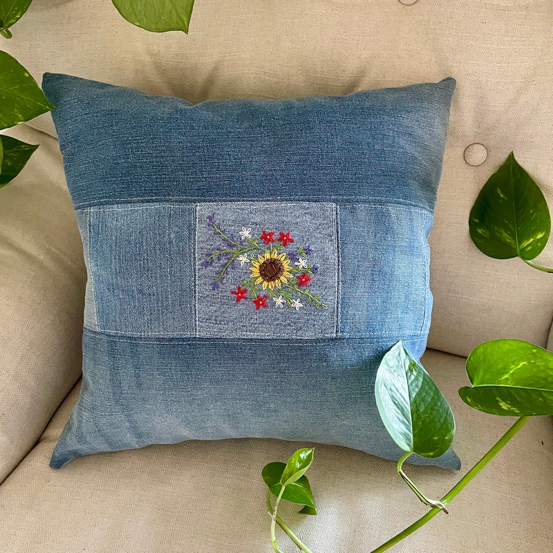 Jean Pillow - Etsy
