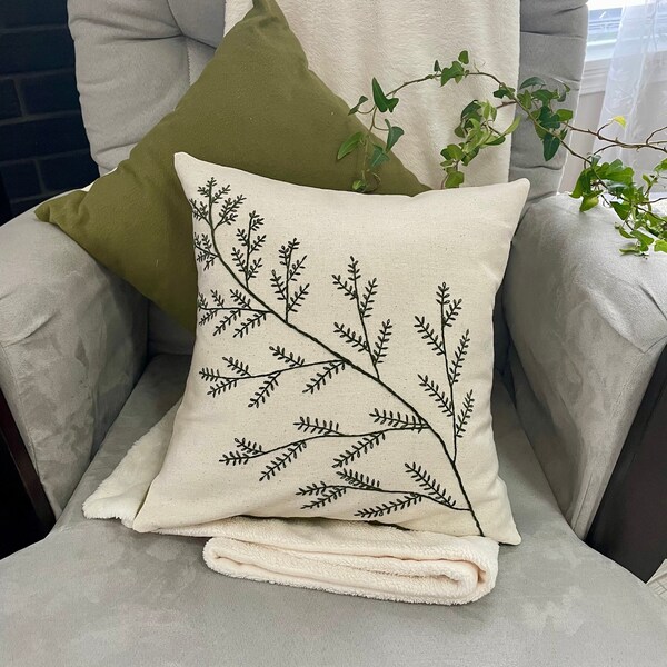 Botanical Pillow - Etsy