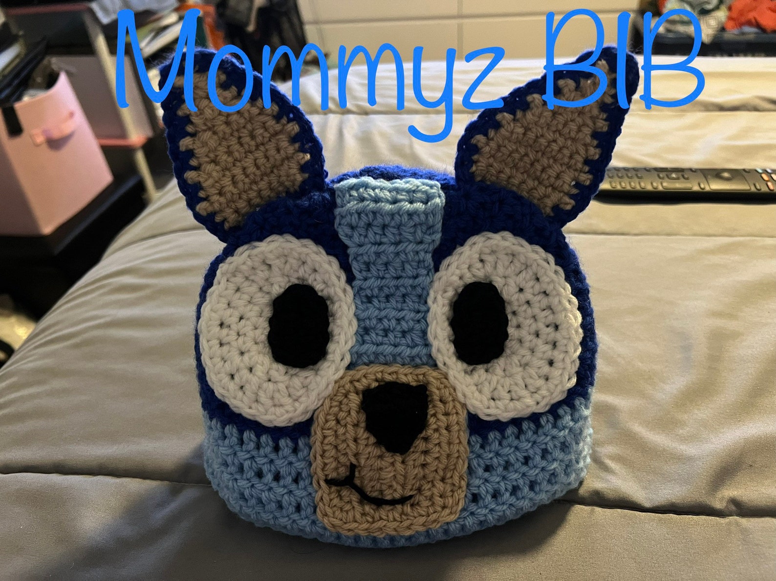 Bluey Inspired Knit Beanie, Costume Hat - Etsy