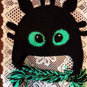 Crochet Toothless INSPIRED Beanie/ Knit Toothless Hat/ Knit Dragon Hat ...