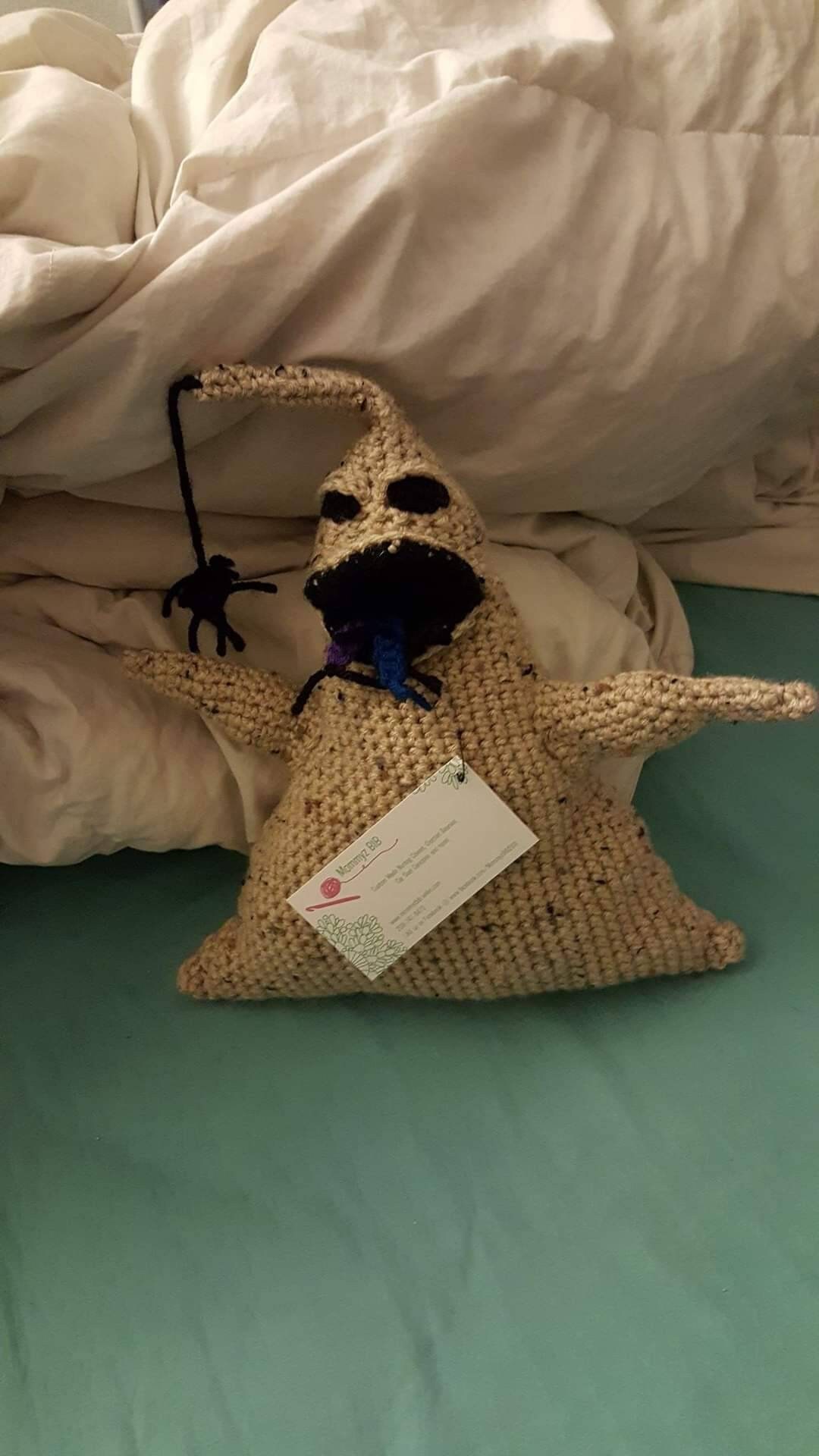 Crocheted Oogie Boogie Plush Toy / Ooogie Boogie / Plush Toy / - Etsy