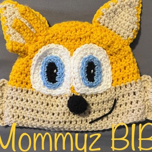 Crochet Tails Beanies / Knit Sonic Tails Hat/ Character Hats - Etsy