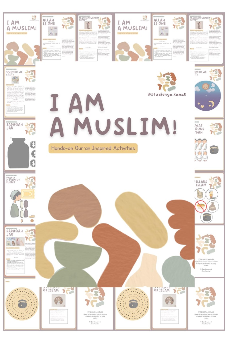 I AM A MUSLIM Islamic Hands on Quran Inspired Activity Printable ...