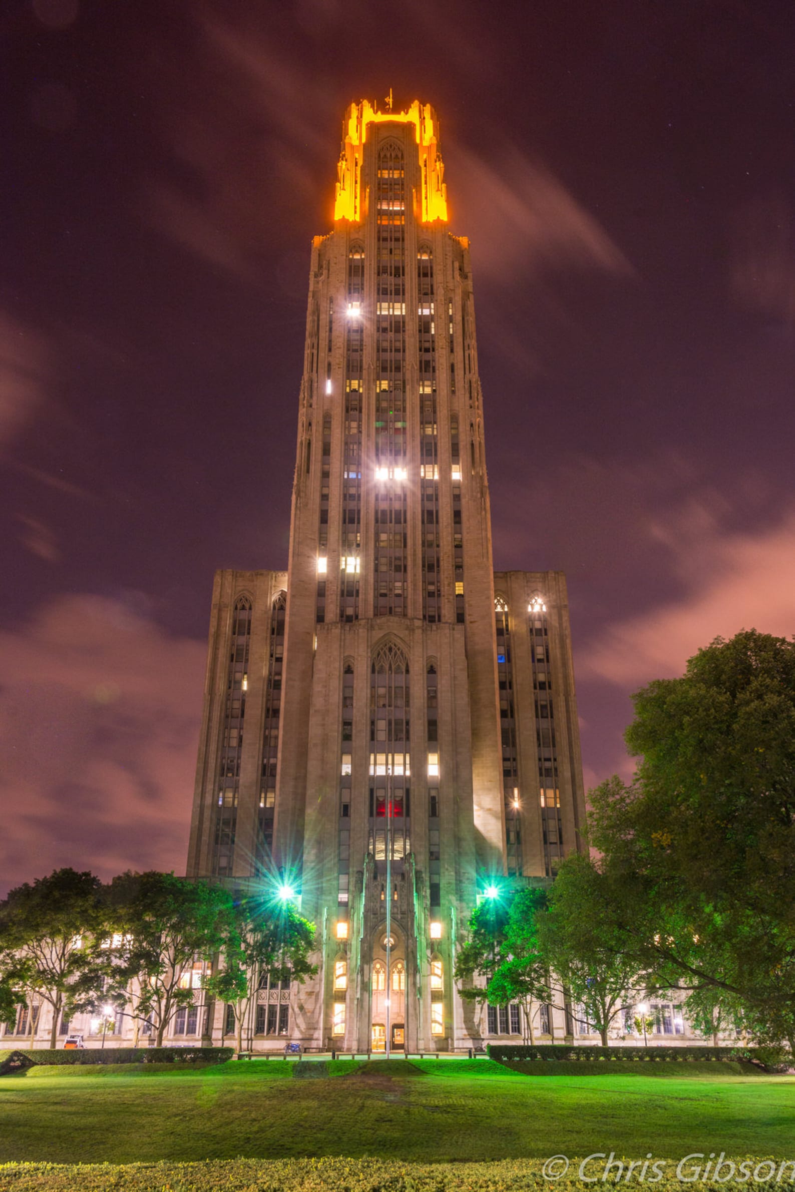Night Cathedral of Learning, Pittsburgh, PA - Etsy