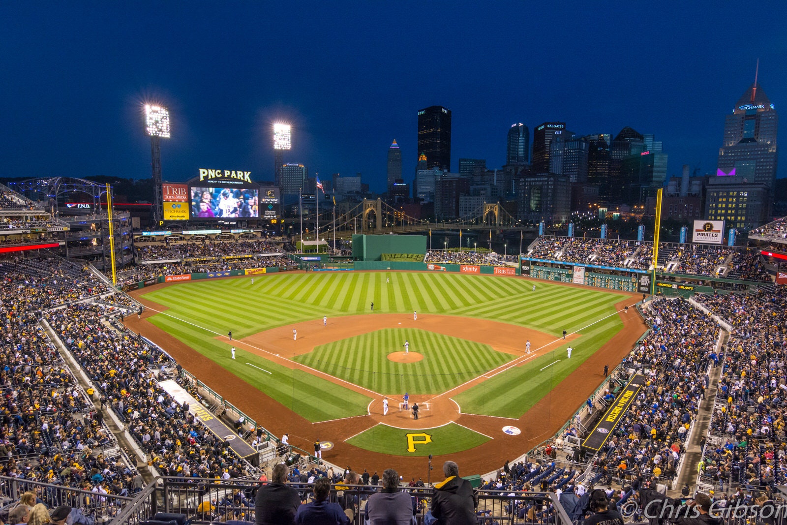 Twilight Baseball Game, Pittsburgh, PA - Etsy