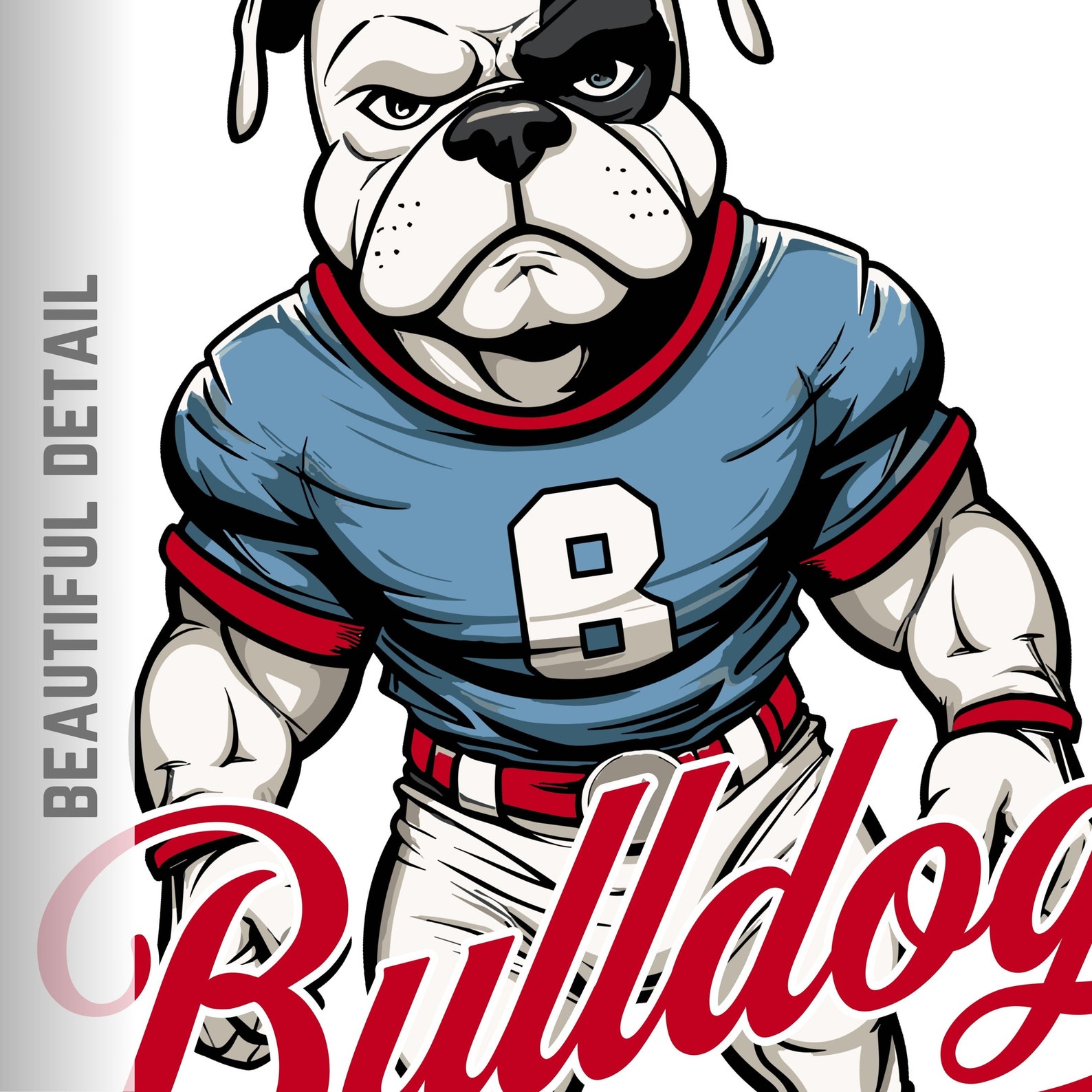 Bulldogs Mascot Png Bulldog Standing Png L Bulldogs Shirt PNG Bulldogs ...