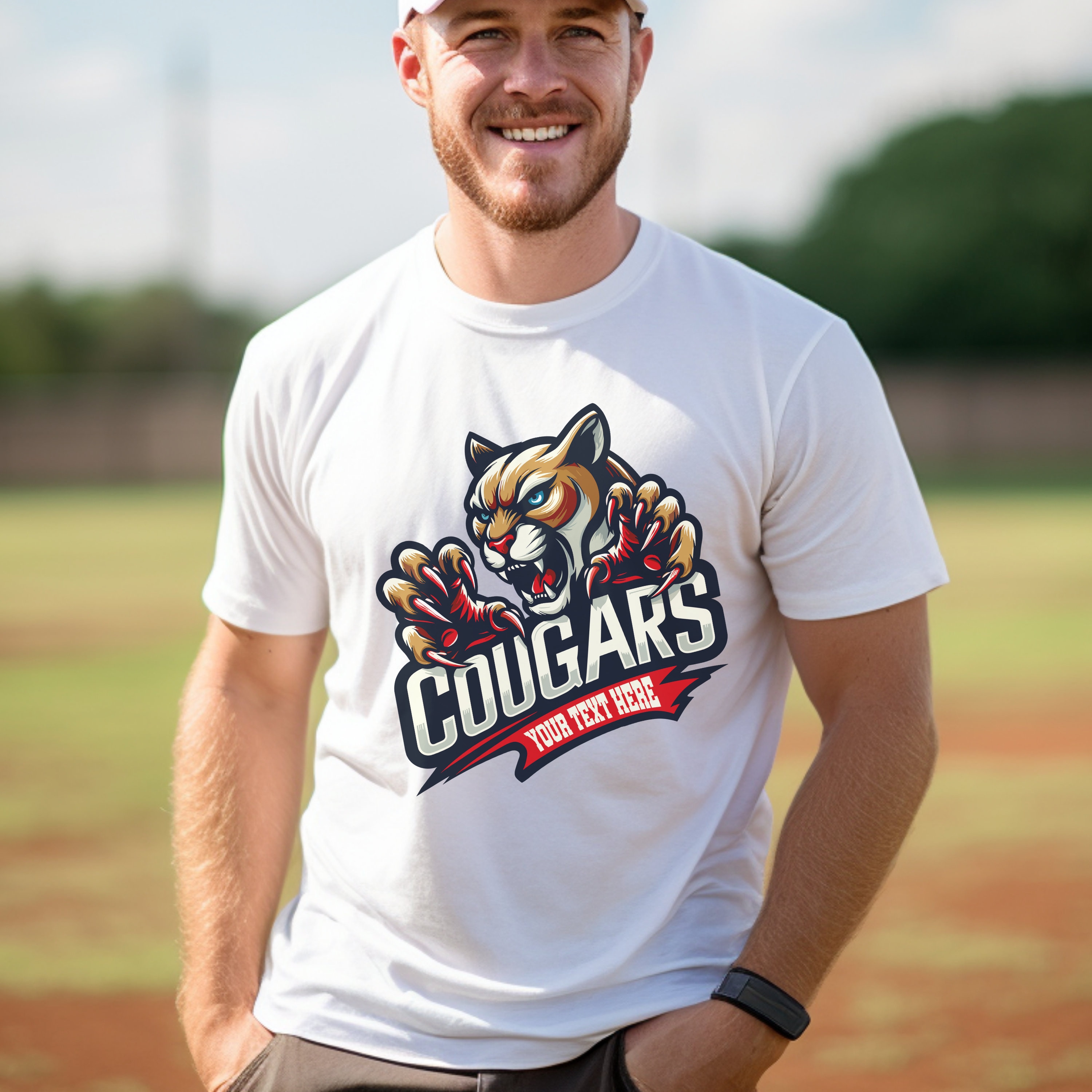 Cougar Mascot Png Cougar Head Svg Png L Cougar Shirt PNG Cougar Spirit ...