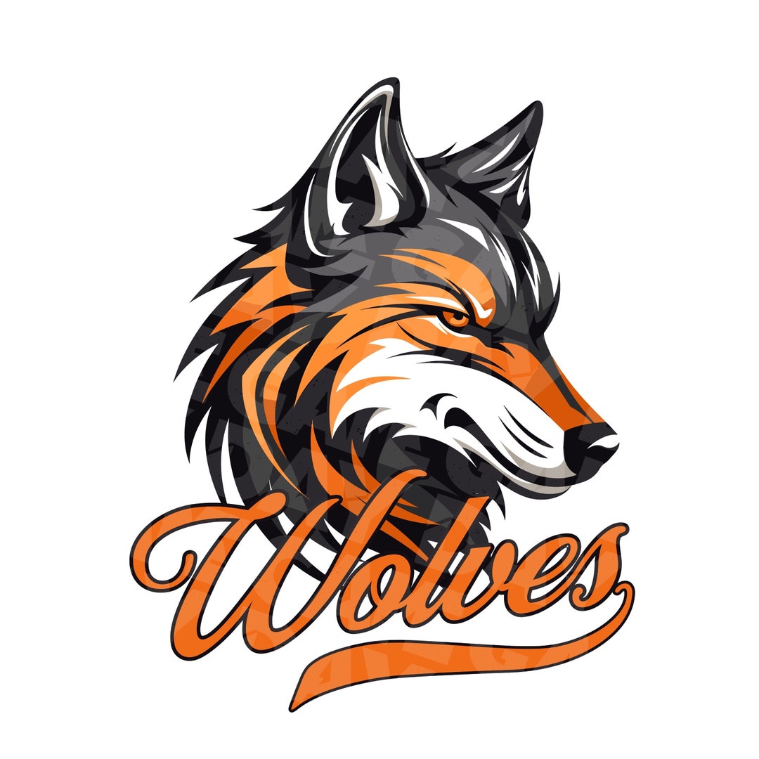 Wolves Shirt PNG Wolves Football Png Wolf Head Mascot Png Wolf Design ...