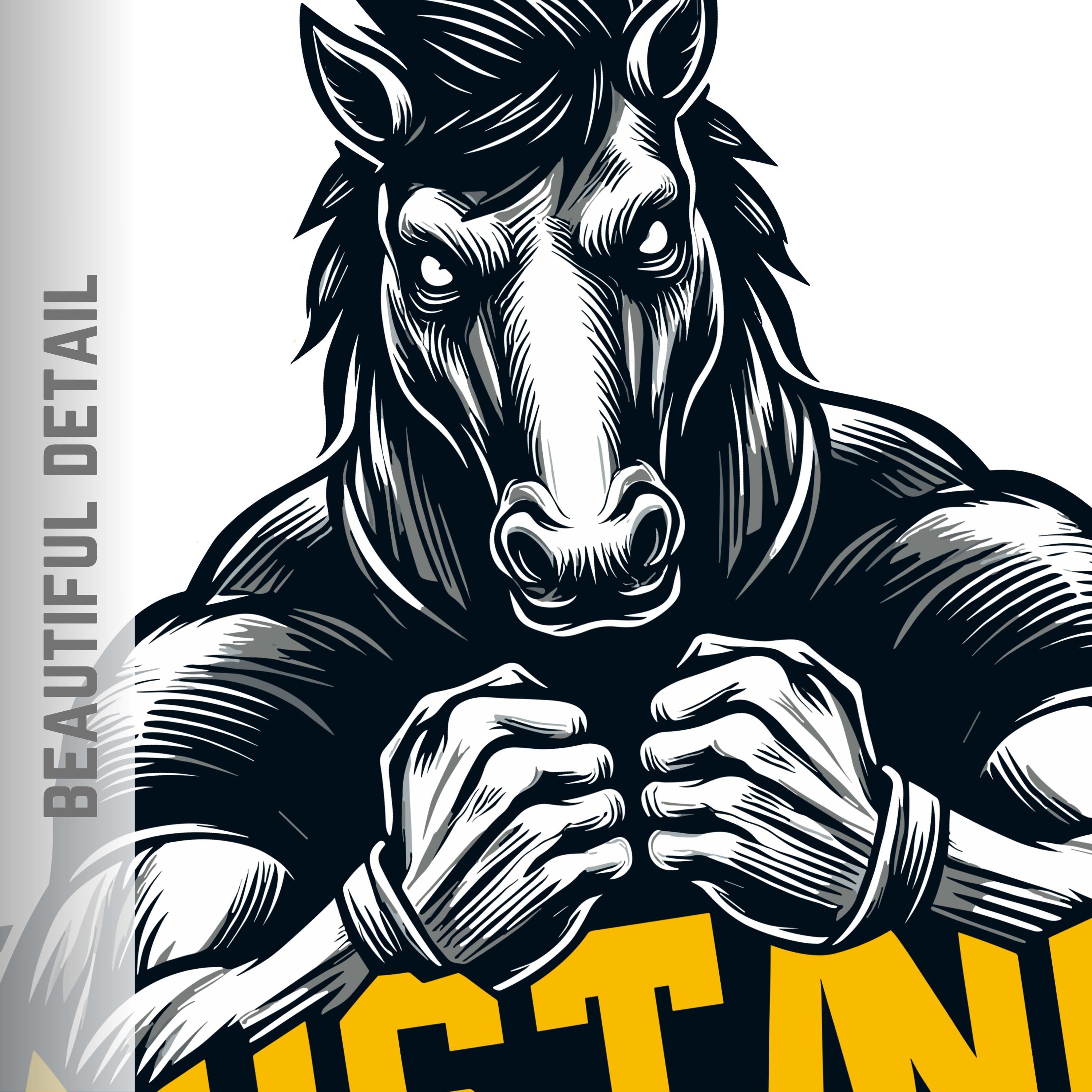 Mustangs Mascot Png Mustangs School Spirit Png L Mustangs Shirt PNG ...