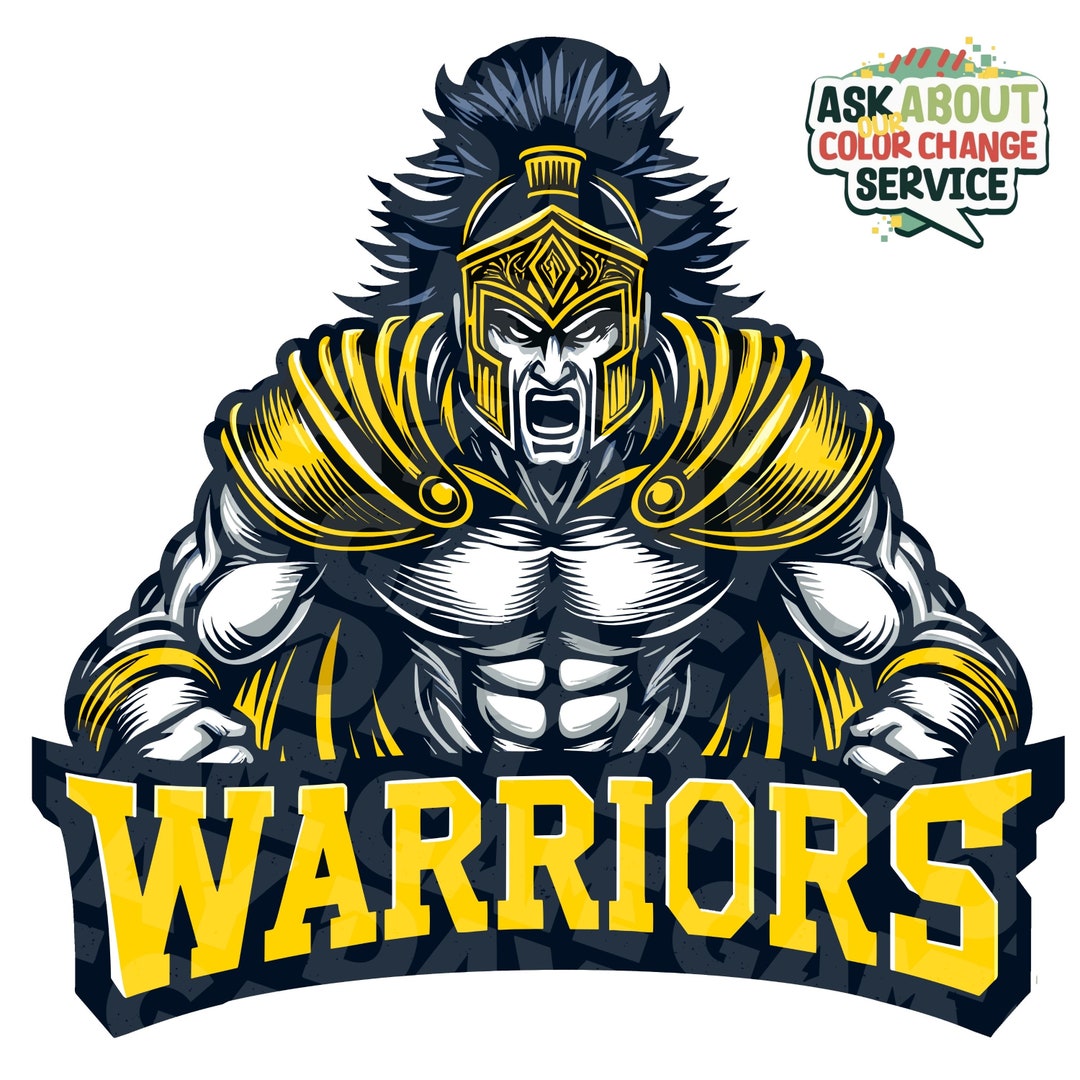 Warriors Mascot Svg Png Go Warriors Png Warriors Head PNG Warriors PNG Warriors School Spirit ...