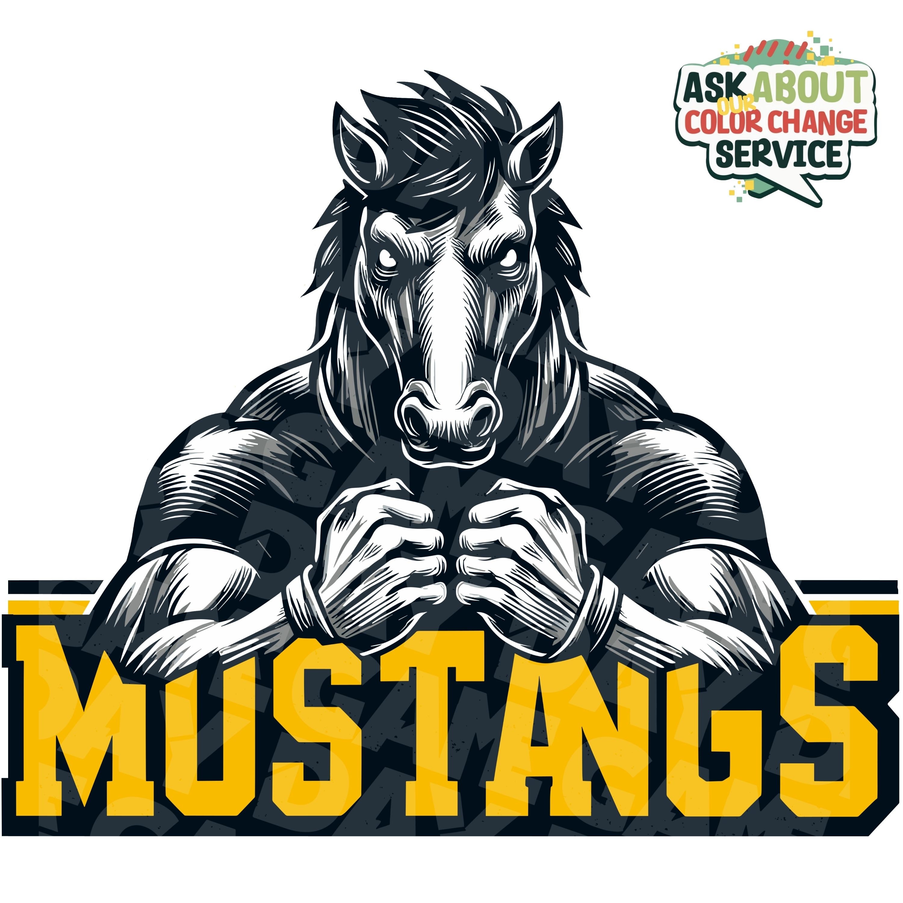 Mustangs Mascot Png Mustangs School Spirit Png L Mustangs Shirt PNG ...