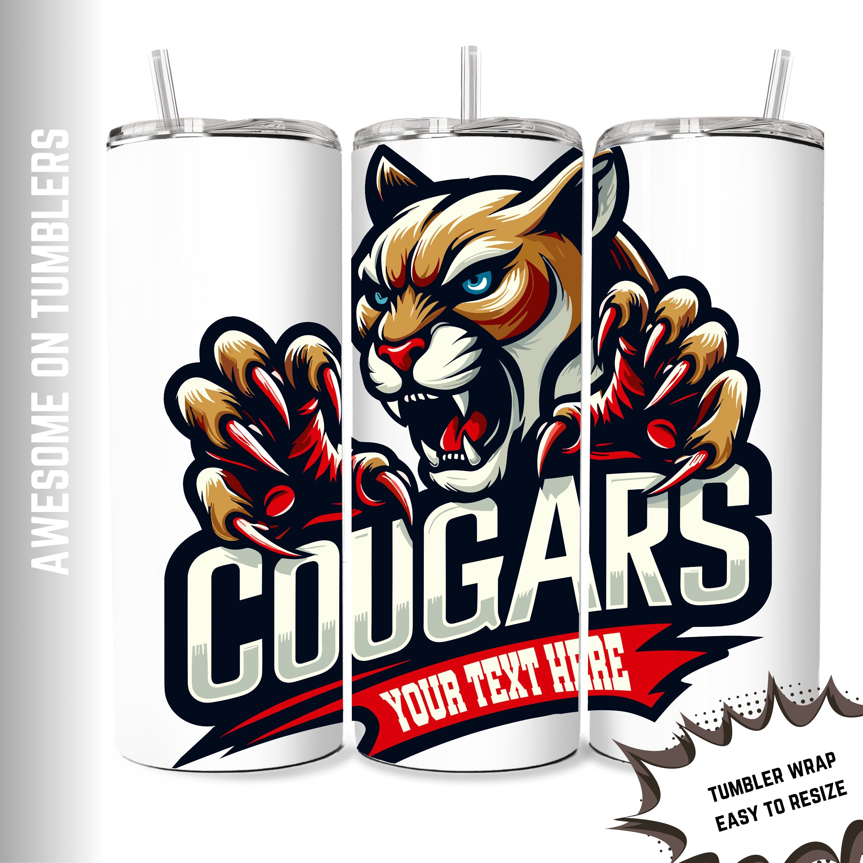 Cougar Mascot Png Cougar Head Svg Png L Cougar Shirt PNG Cougar Spirit ...